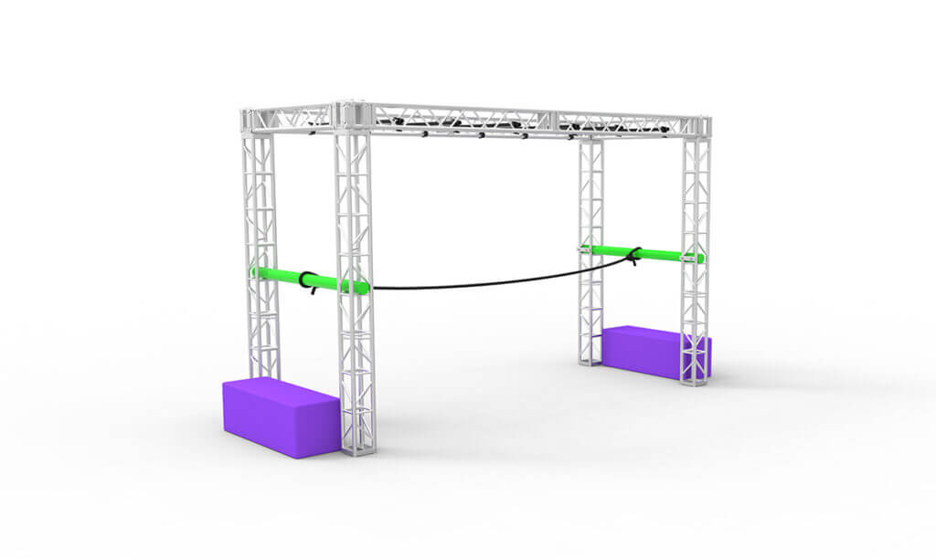 Rope Traverse | Ninja Warrior Course Obstacle