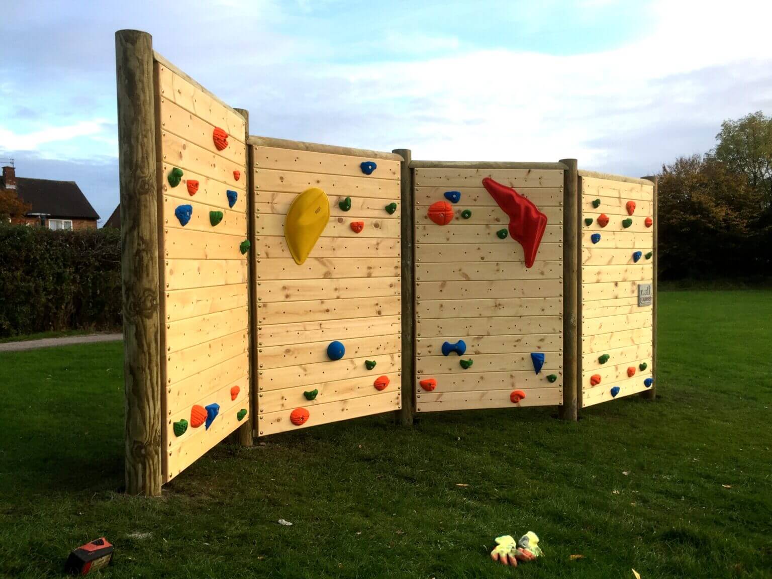 Wooden Outdoor Timber Climbing Tower For Kids & Adults