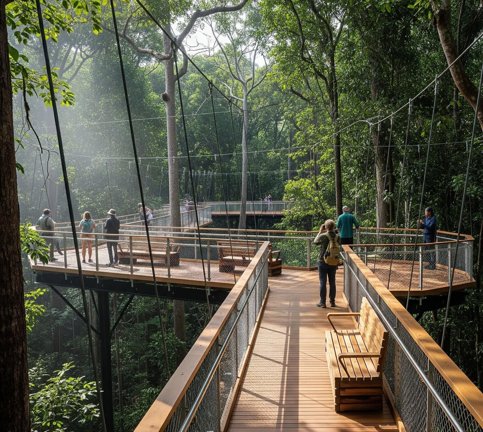 Custom Treetop Canopy Walkways | Eco-Adventure Specialists